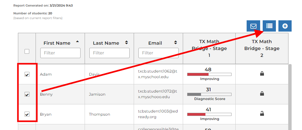 Controlled Student Access (Blocking/Unblocking) – Texas College Bridge